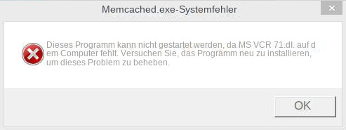 Lösung für fehlende MSVCR71.dll beim Programmstart - Rene.E Laboratory