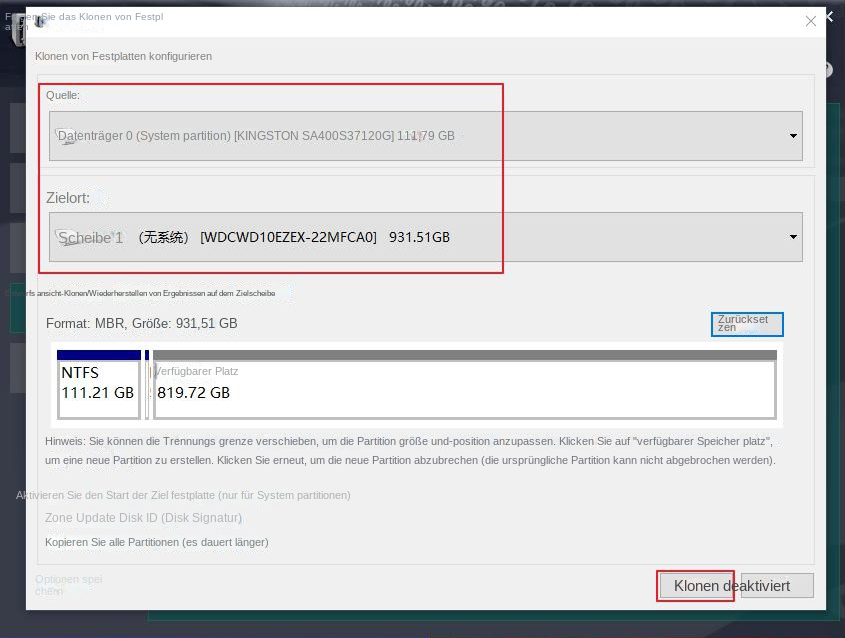 Wie klont man das Laufwerk C auf SSD in Windows 10? - Rene.E Laboratory